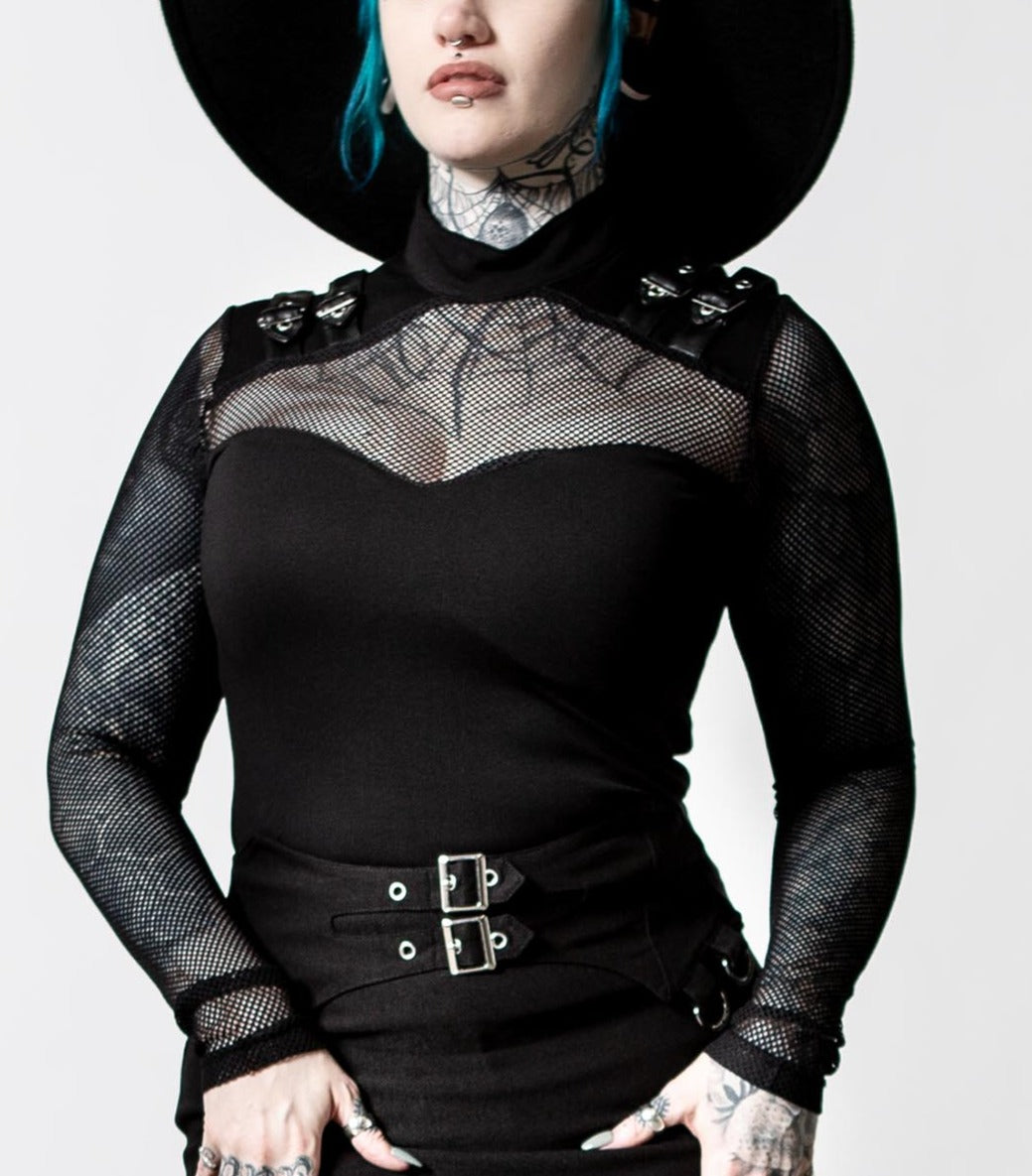 Arch enemies fishnet top – Rock Town Hollywood